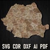 Laser Cutter File | Denmark Layered Map - Etsy UK