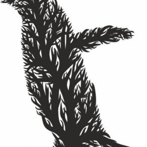 Svg Penguin Tree Panel Digital Laser Cut Files for Cricut and Glowforge ...