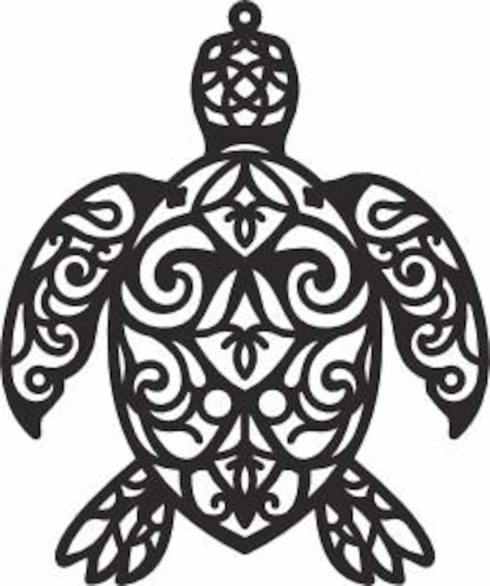 Turtle Laser Cut Svg Bundle Files Christmas Ornaments for Plywood ...