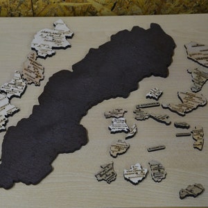 Svg Sweden Laser Cutting and Engraiving Map Puzzle, Swedish Pdf ...