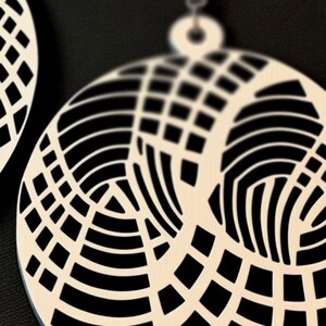 Circle Round Earrings Svg Digital Files for Laser Cutting and Glowforge ...