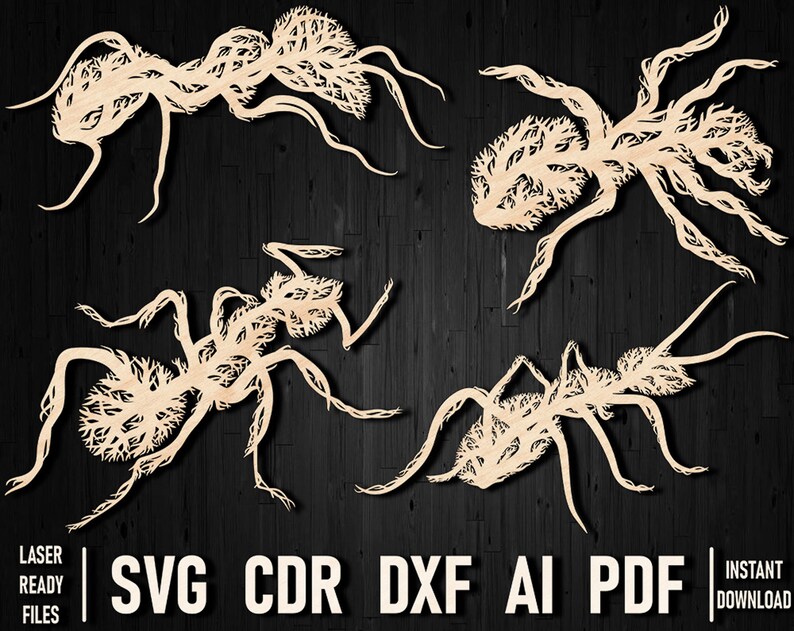 Ant Tree Svg Panel Laser Cut Files for Wall Art Decor, Ants Ornament ...