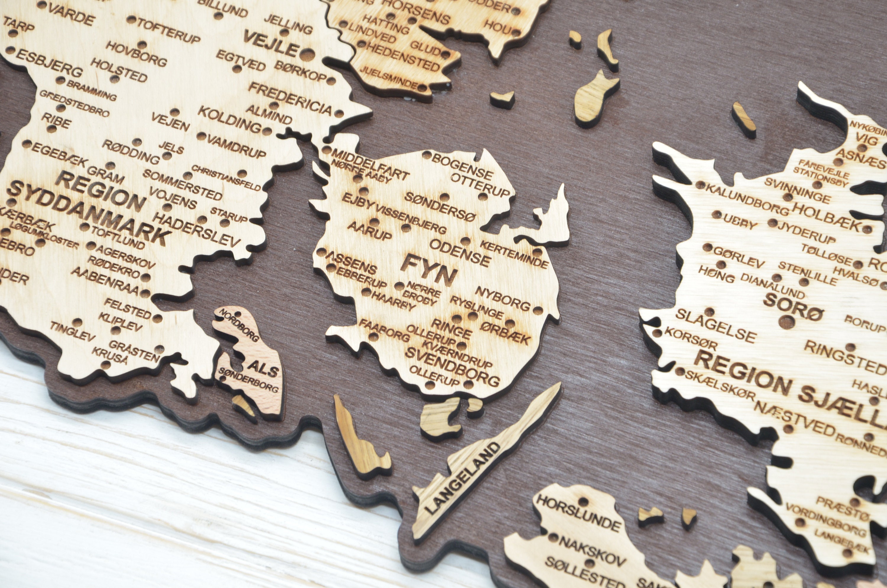 Denmark Map Laser Cut Svg File Digital Download, Danmark Cdr Pdf ...