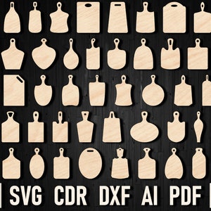 Svg Cutting Boards With Handle Silhouettes, Boards for Serving Dishes ...