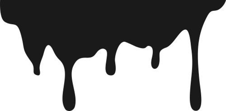 Dripping borders svg drip cut files svg Paint drip svg for | Etsy