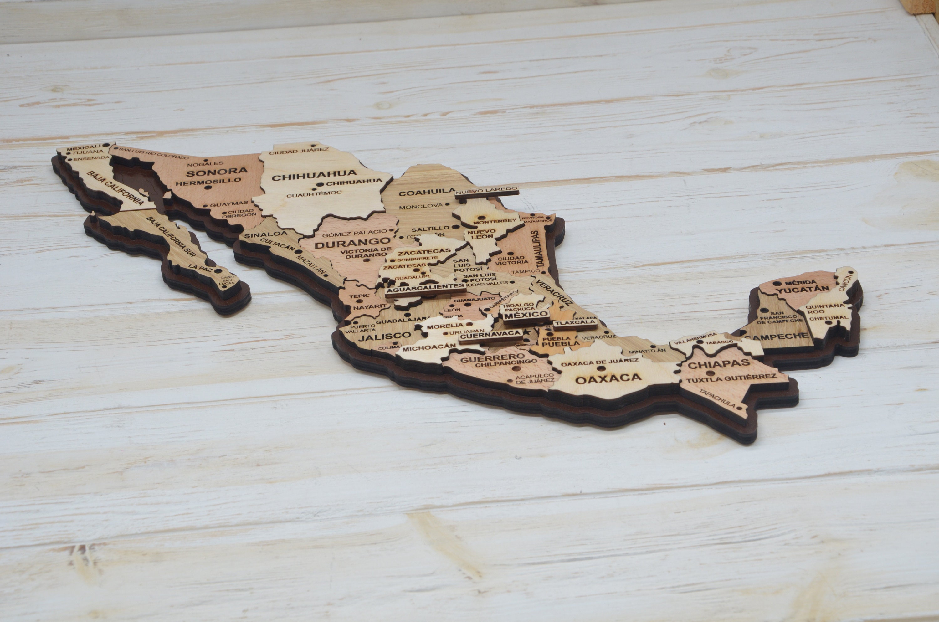 Svg Mexico map file for laser cut and glowforge Mexico Pdf | Etsy