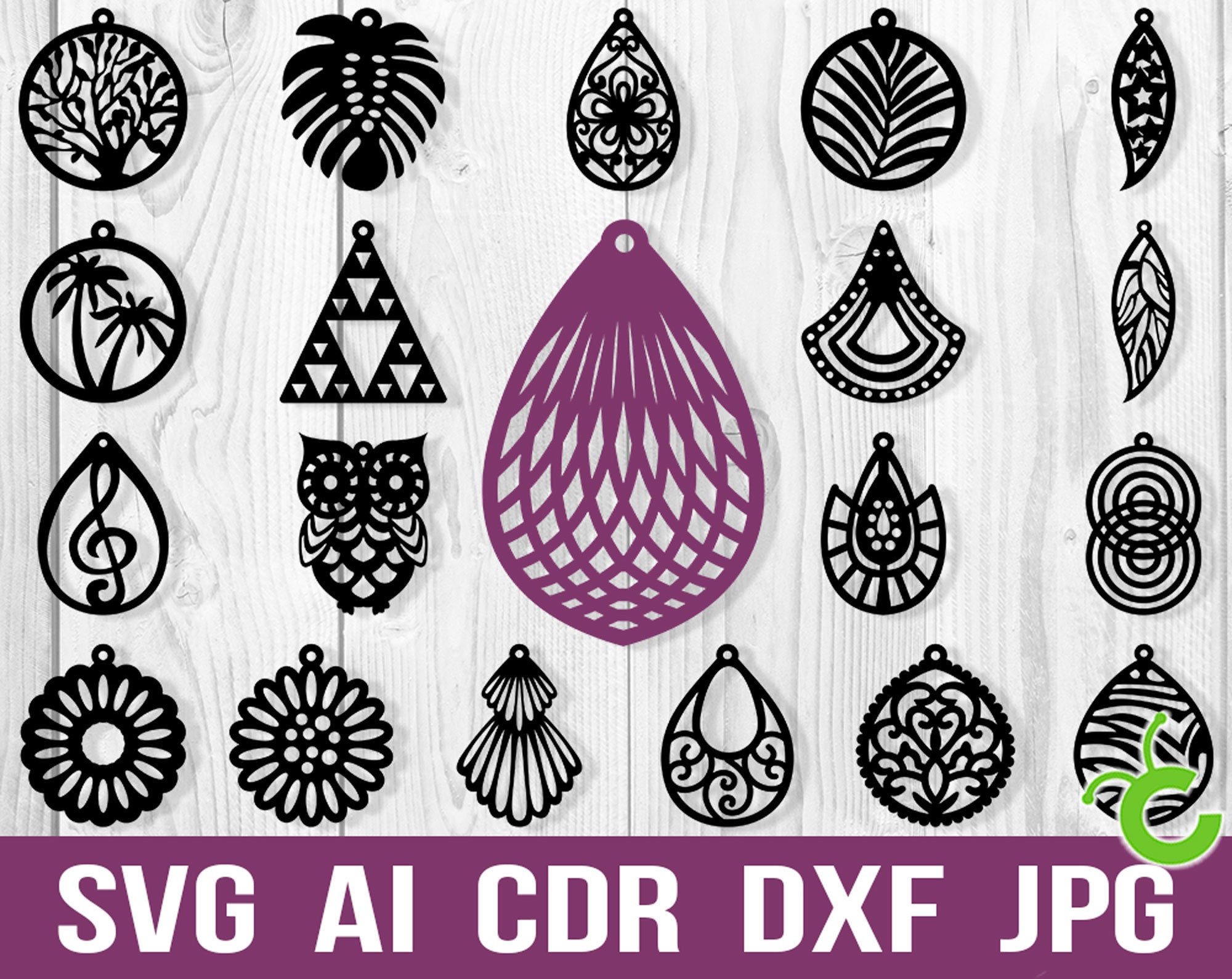 Svg Earring Template Earrings SVG Earring Template for Laser - Etsy