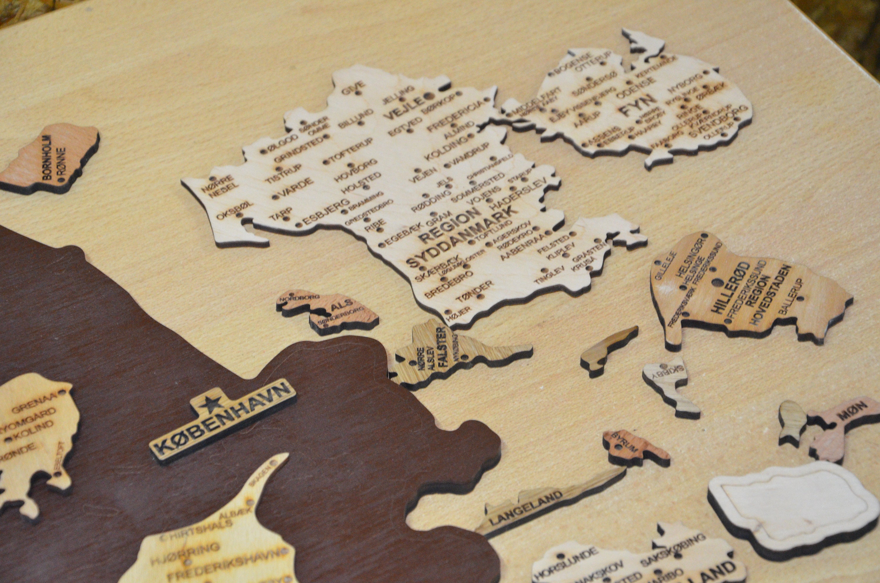 Denmark Map Laser Cut Svg File Digital Download, Danmark Cdr Pdf ...