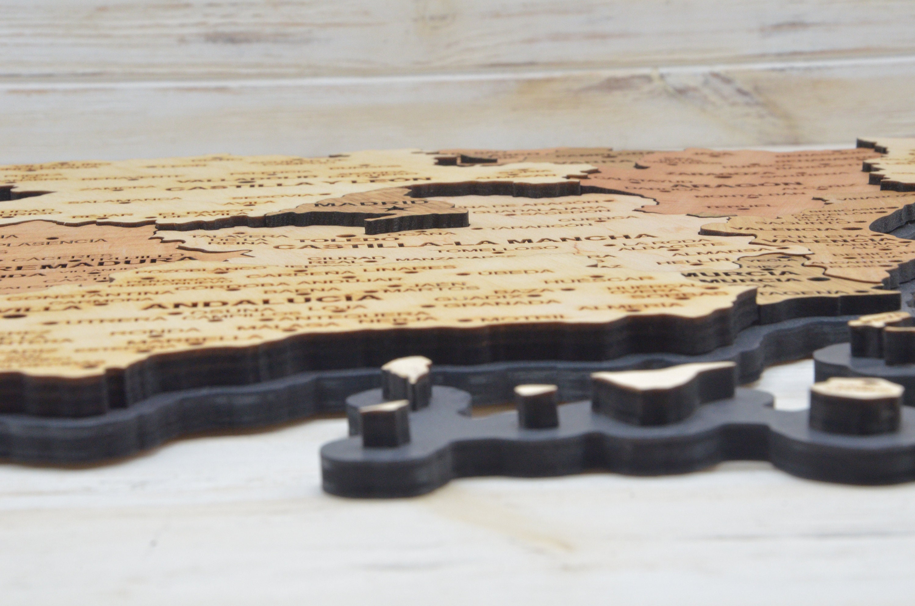 Spain Map Vector Laser Cutting File Spain Map Puzzle - Etsy