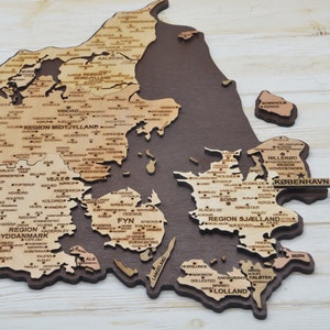 Denmark Map Laser Cut Svg File Digital Download, Danmark Cdr Pdf ...