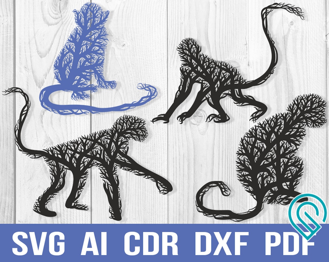Monkey Laser Cut Wall Panel Svg Digital Download Files for - Etsy