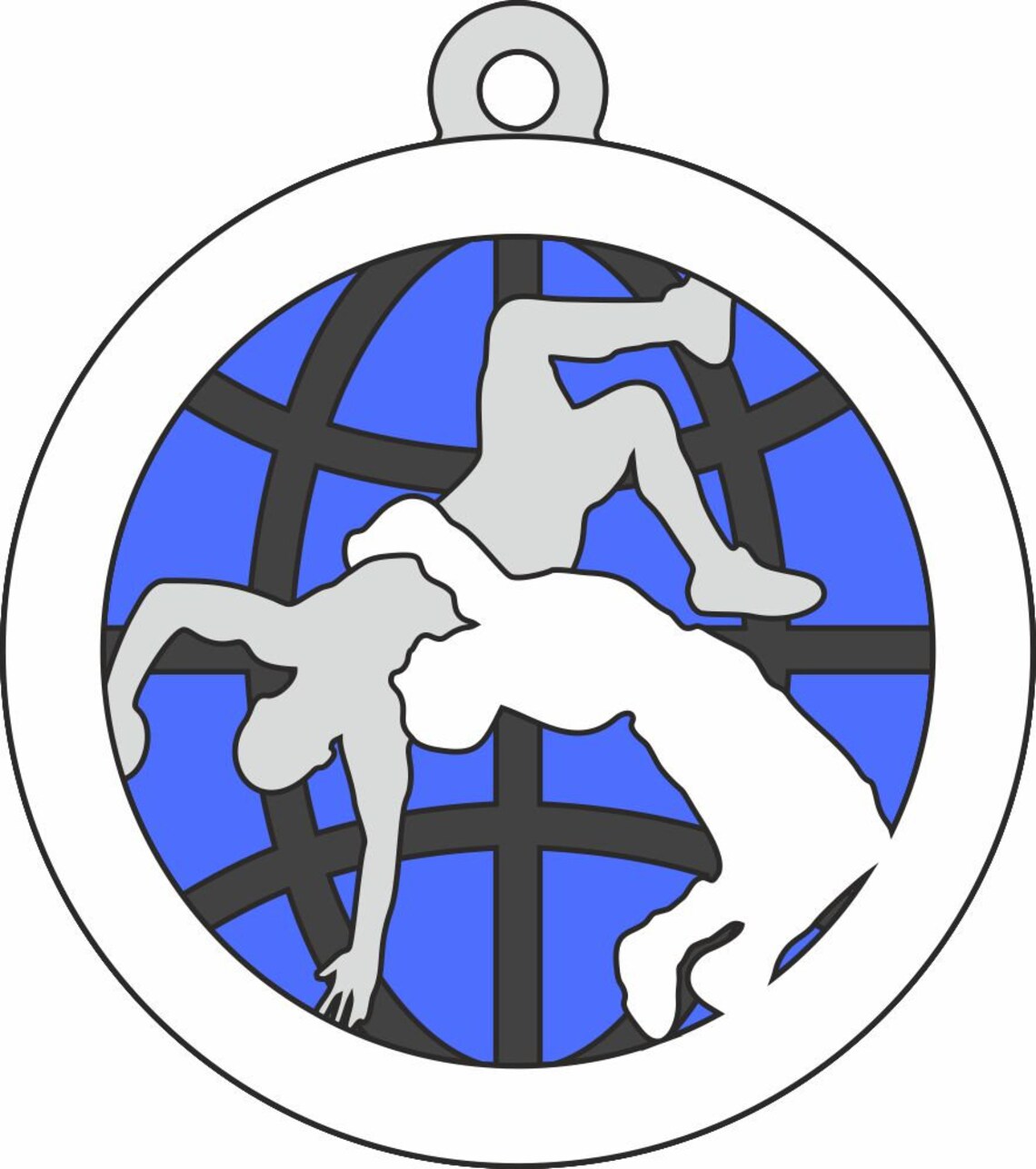 MMA Combat Sports Svg Christmas Multilayer Ornament for Laser Cutting ...
