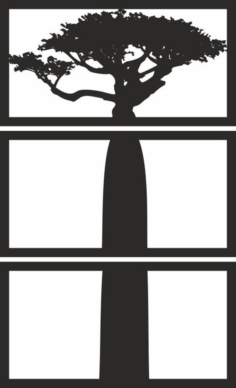 Tree Wall Decoration Dxf Panel SVG Decorative Room Divider - Etsy