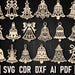 Christmas Bell Ornaments Template Svg Laser Cut Silhouette, Christmas ...