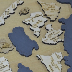 Italy Laser Cutting and Engraiving Svg File for Map Puzzle, Mappa ...