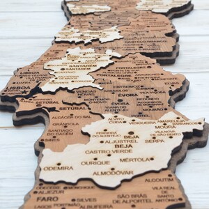Svg Laser Cutting and Glowforge File for Making Wooden Portugal Map ...