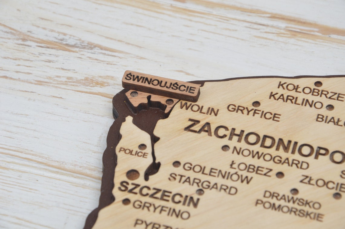 Poland Map Digital File for Laser Cutting, Polish Puzzle Map Dxf Pdf ...
