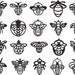 Bee Earrings Svg Laser Cut Bundle, Bee Earring Pendant SVG File for ...