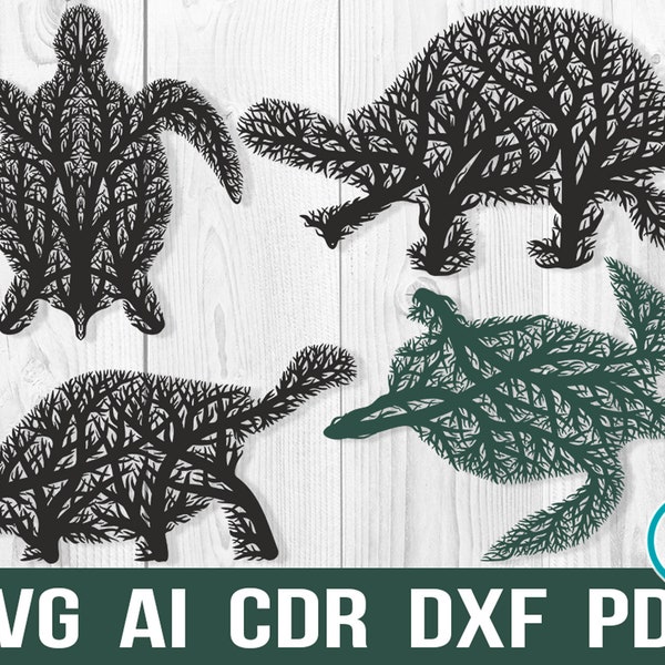 Multi Layer Turtle Svg - Etsy