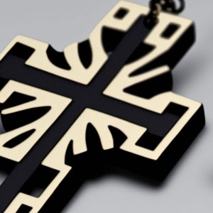 Svg Cross Laser Cut Earrings in Medieval Style, Dxf Faux Leather ...