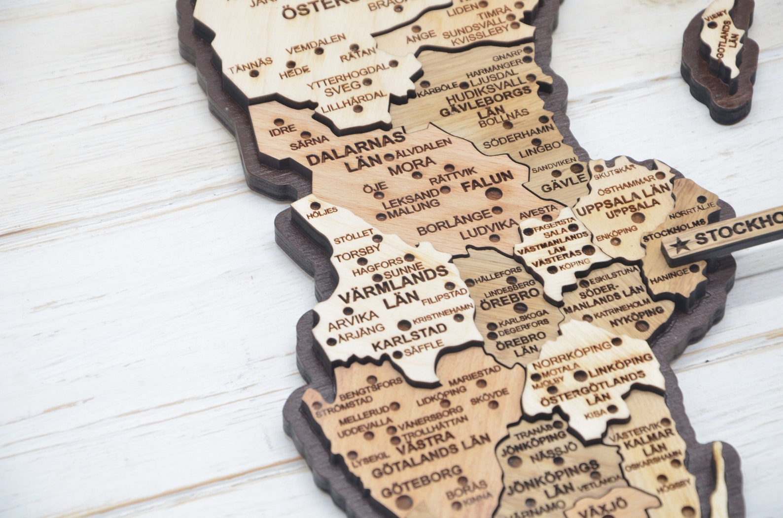 Svg Sweden Laser Cutting and Engraiving Map Puzzle, Swedish Pdf ...