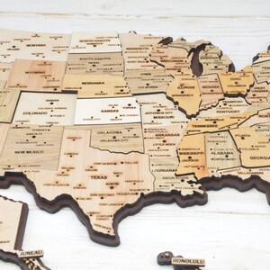Svg USA Laser Cutting and Engraiving Map Puzzle, the United States of ...