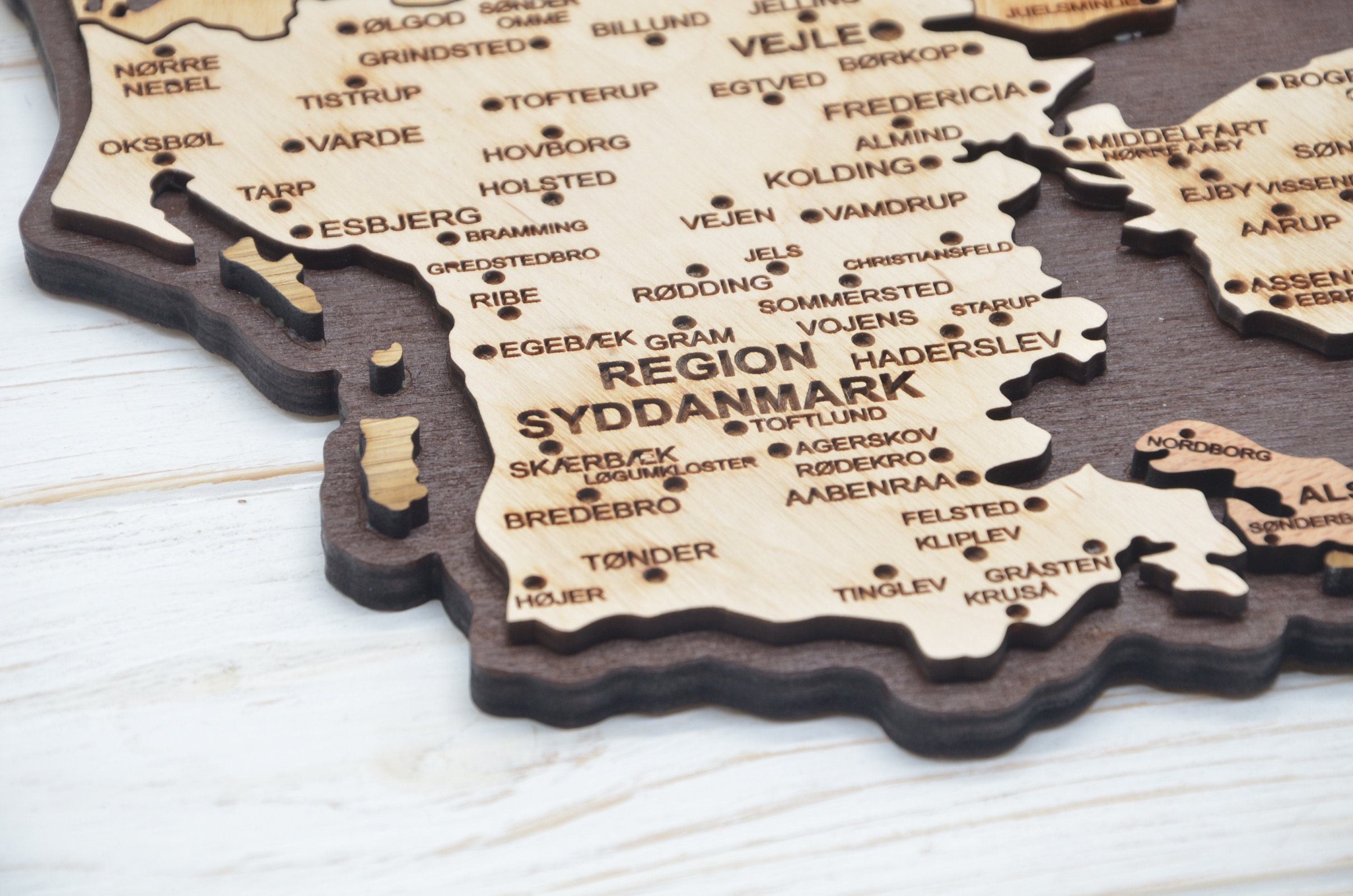 Denmark Map Laser Cut Svg File Digital Download, Danmark Cdr Pdf ...