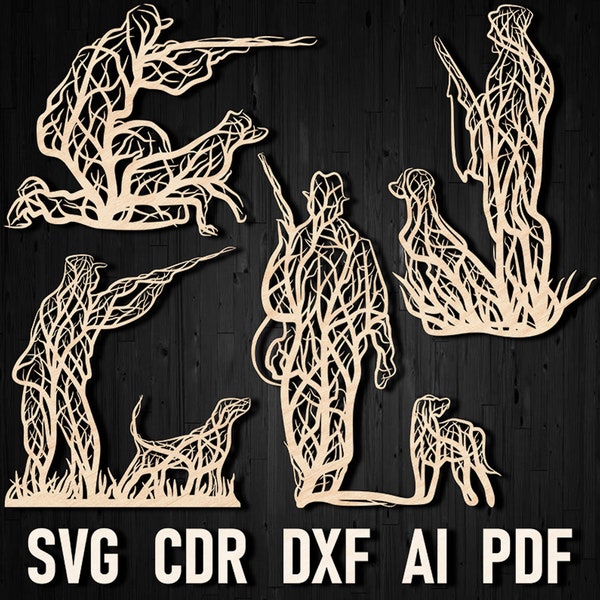 Hunting Scene Svg - Etsy