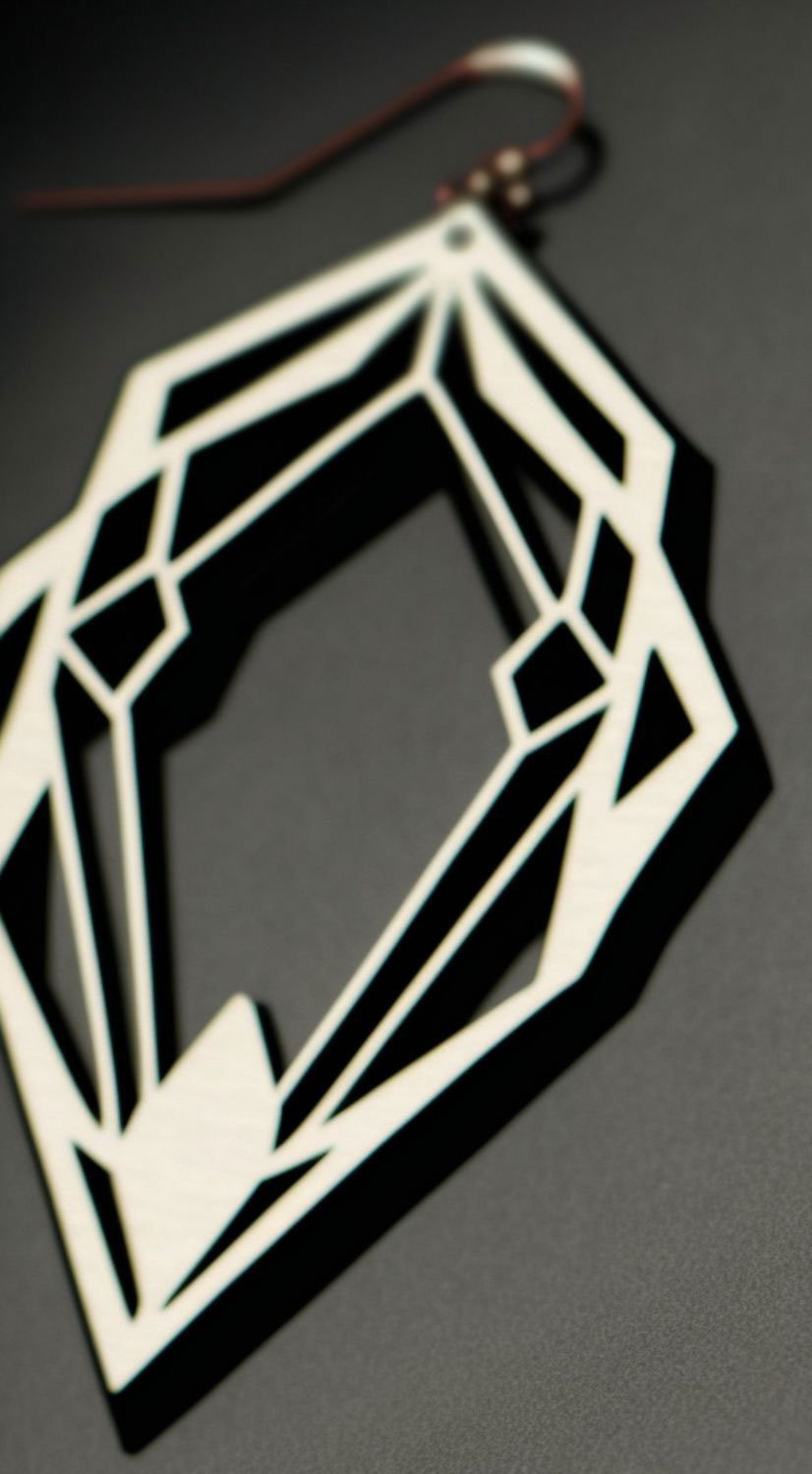 Rhombus Earrings Svg Laser Cut Digital Download Files for Laser Cutting ...