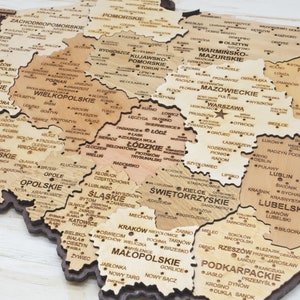 Poland Map Digital File for Laser Cutting, Polish Puzzle Map Dxf Pdf ...