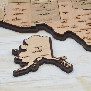 Svg USA Laser Cutting and Engraiving Map Puzzle, the United States of ...
