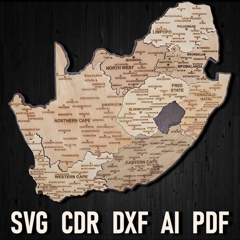 South Africa Svg - Etsy