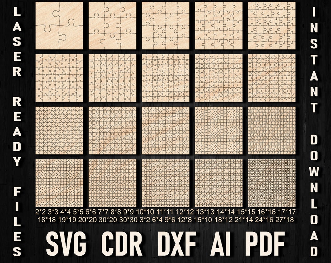 Jigsaw Puzzles Svg File, Puzzles Cricut Svg, Puzzles Laser Cut, Puzzle ...