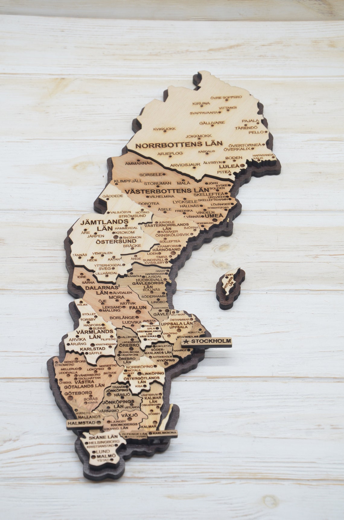 Svg Sweden Laser Cutting and Engraiving Map Puzzle, Swedish Pdf ...