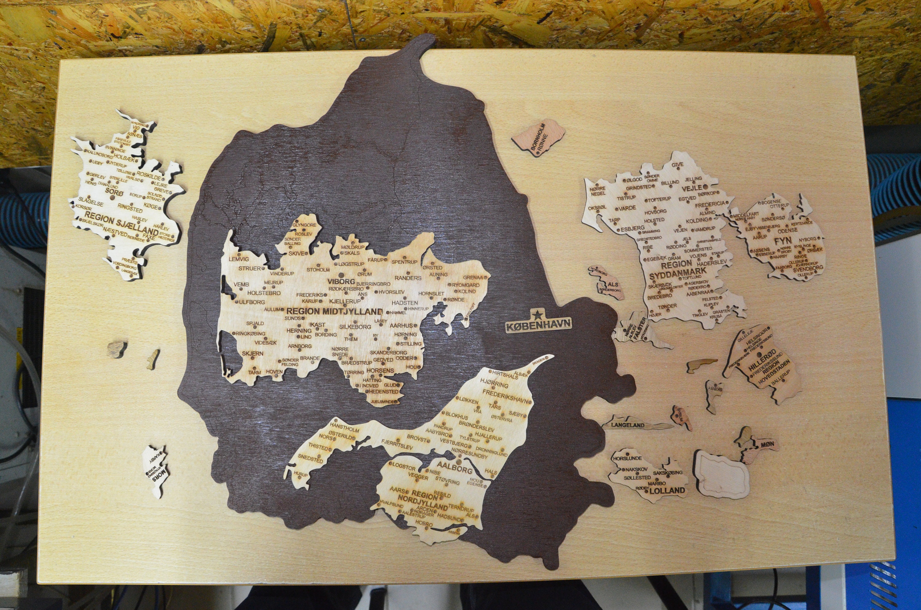 Denmark Map Laser Cut Svg File Digital Download, Danmark Cdr Pdf ...
