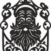 Santa Face Svg Ornament Laser Cut File, Christmas Santa Head Glowforge ...