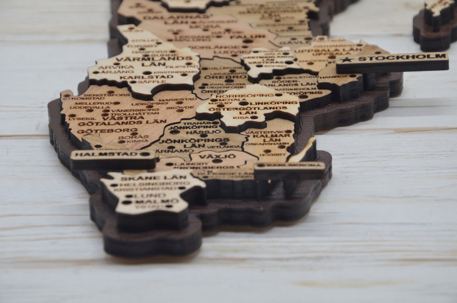 Svg Sweden Laser Cutting and Engraiving Map Puzzle, Swedish Pdf ...