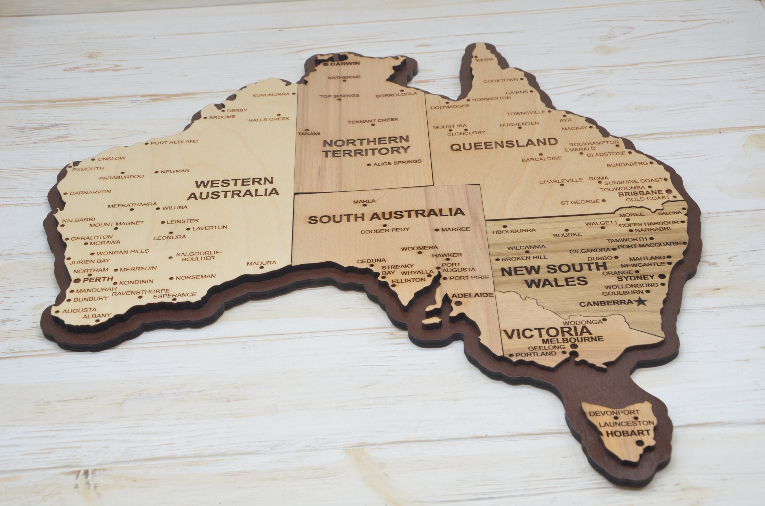 Svg Australia Map for Wooden Laser Cutting, Australia Puzzle Map ...