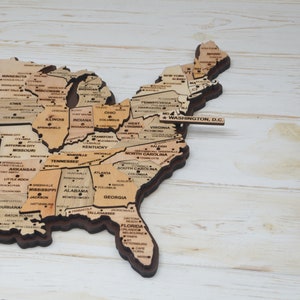 Svg USA Laser Cutting and Engraiving Map Puzzle, the United States of ...