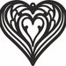 Heart Earring Dxf 20 Styles Heart Earrings Laser Cut Svg Files ...