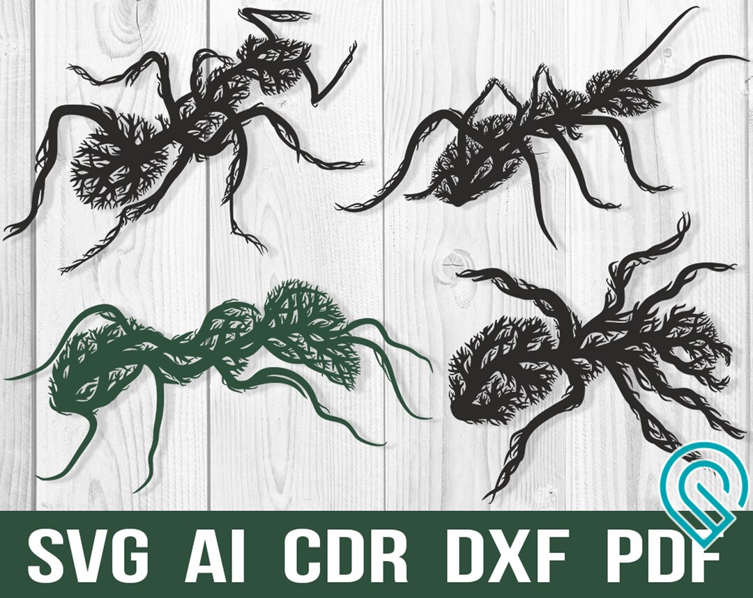 Ant Tree Svg Laser Cut Files For Wall Art Decor, Ants Vector Wooden ...