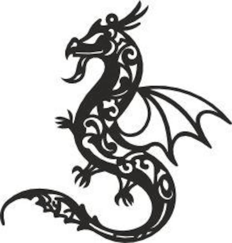 Dragon Christmas Ornament Svg Laser Cut Files Bundle. Baby Dragon ...