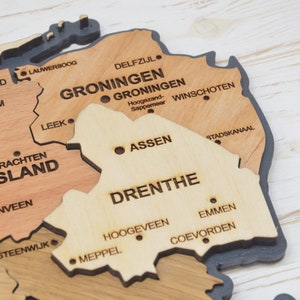 Netherlands Map Digital File for Laser Cutting, Nederland Puzzle Map ...