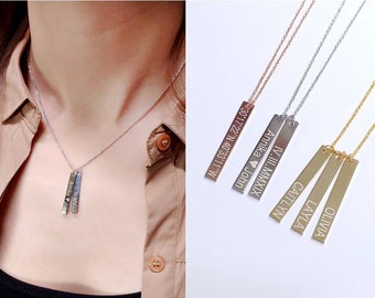 Multiple Bar Necklace - Etsy