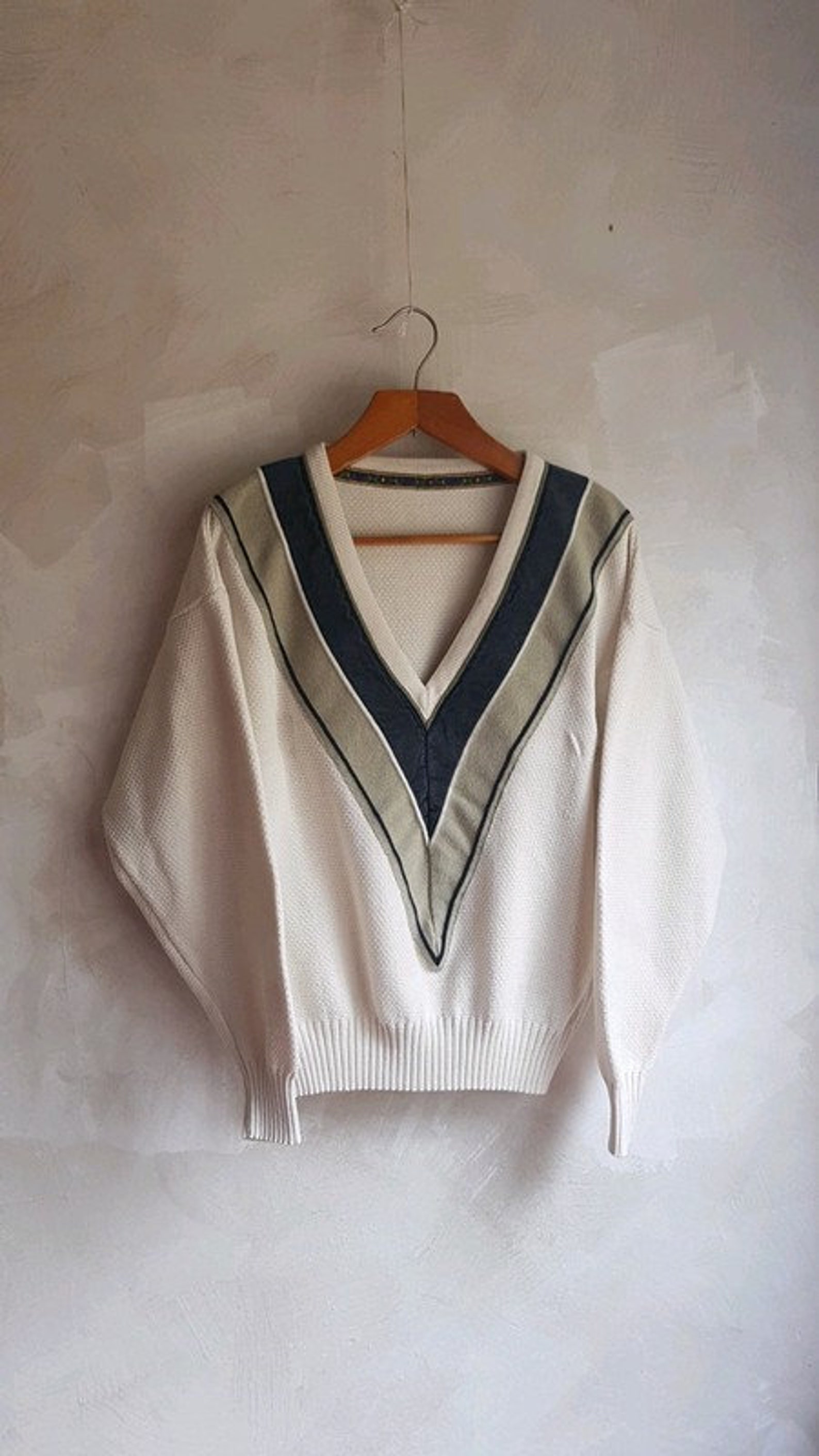 Vintage Sweaters Mens Retro Preppy Sweden Cotton M - Etsy