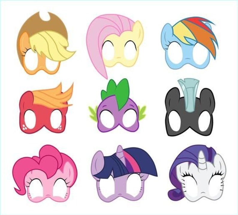 Felt Masks Kids Costume PJ Masks Marvel My Little Pony - Etsy