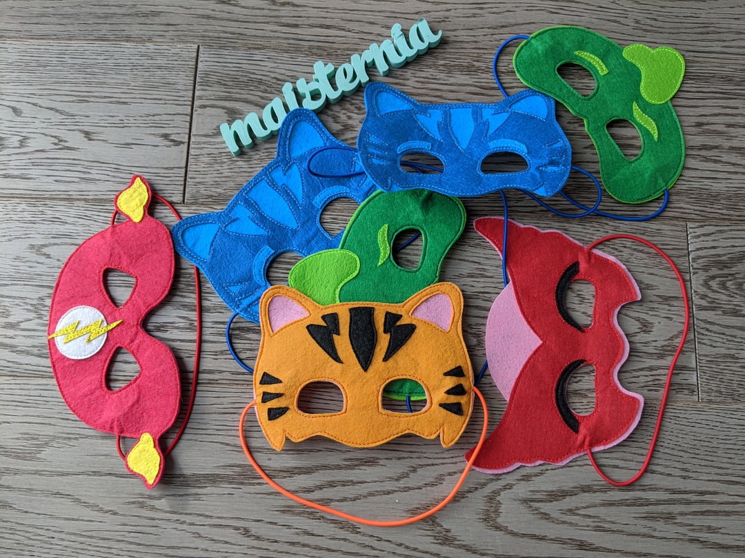 Felt Masks Kids Costume PJ Masks Marvel My Little Pony - Etsy
