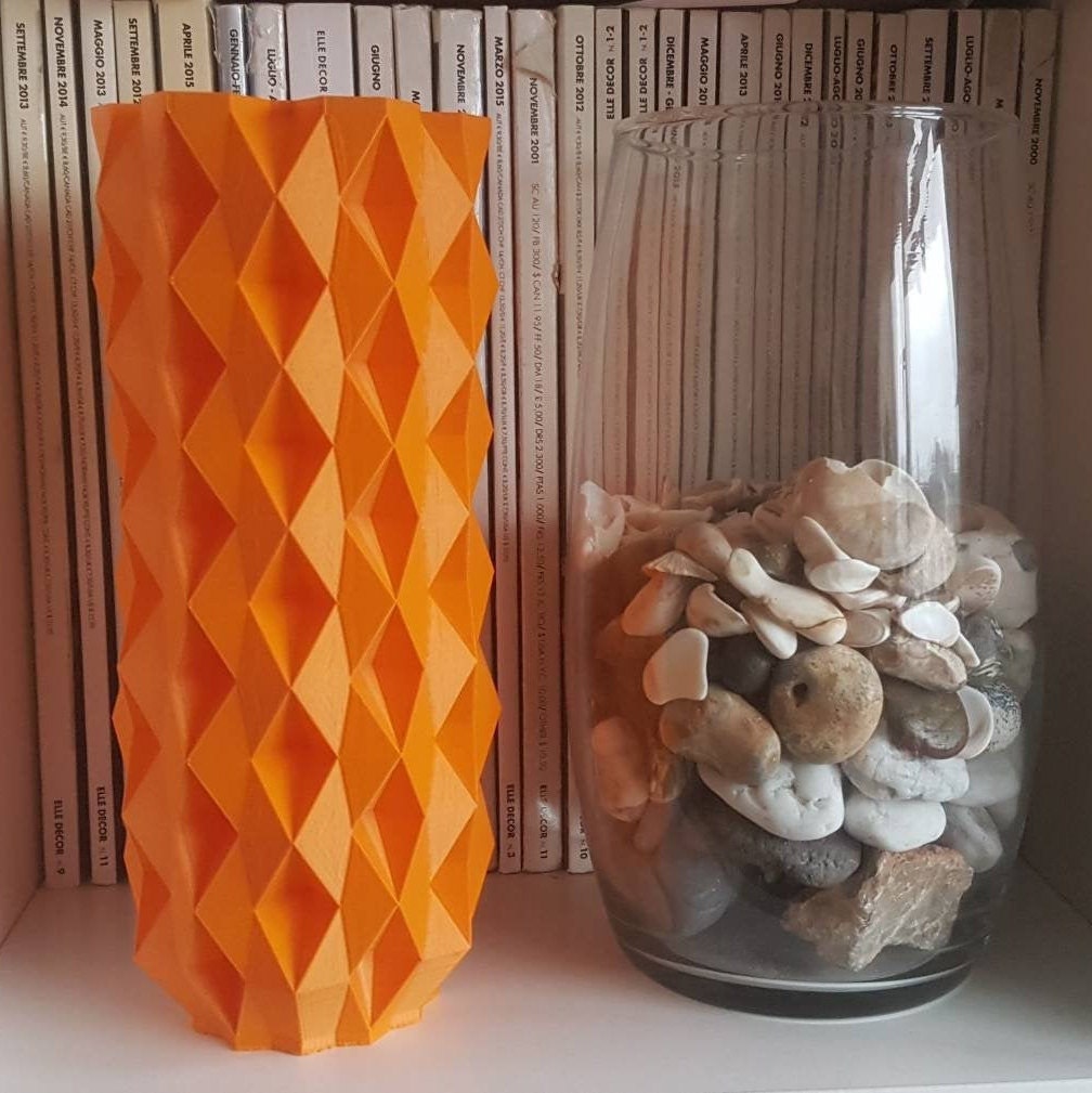 Geometric 3D Printed Vase Lightweight Vase With Stunning | Etsy