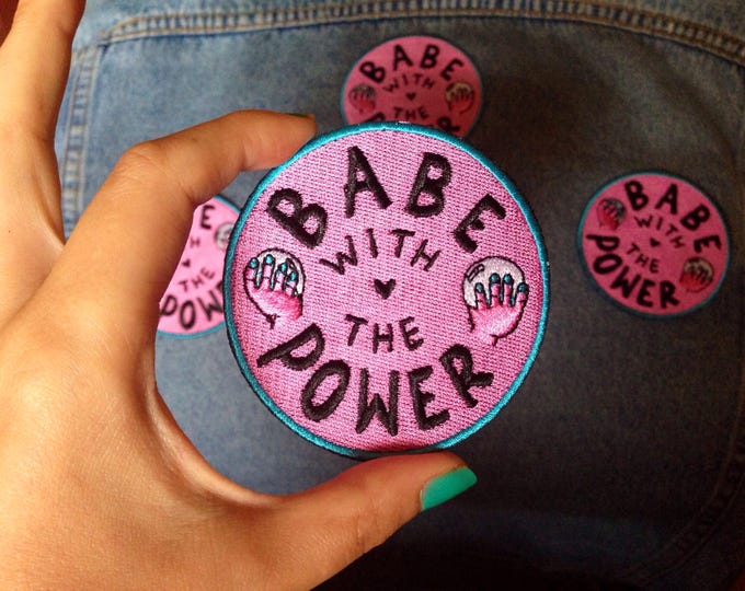 Babe With the Power Patch / Iron-on / Feminist / Girl Power / Labyrinth ...