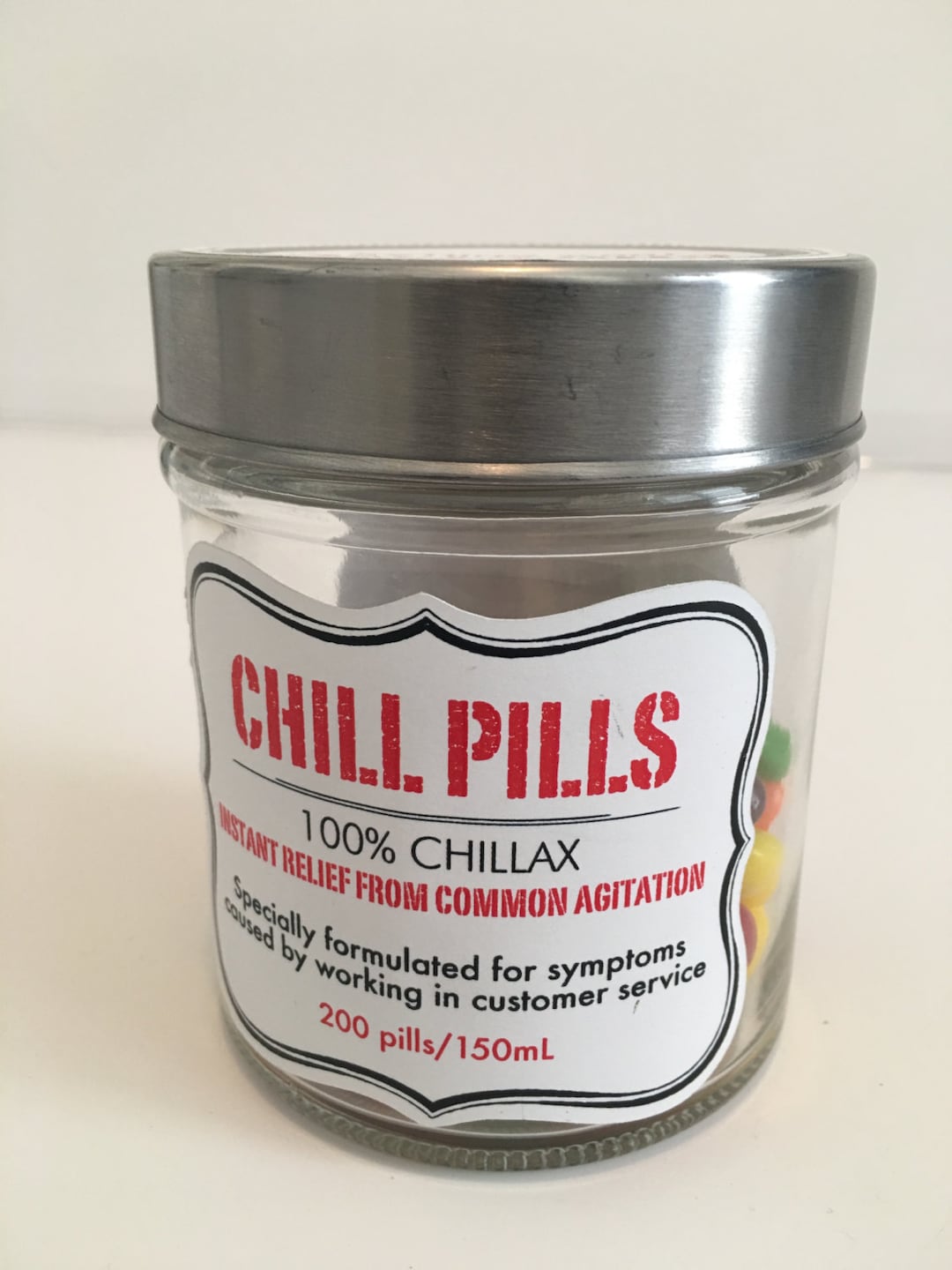 CHILL PILLS Chill Pill Candy Label Candy Jar Pill Art Pill - Etsy UK
